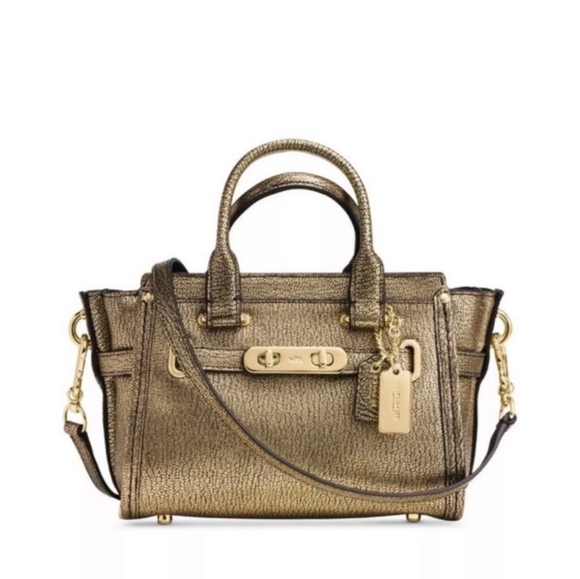 Coach | Bags | Coach Gold Swagger 2 Leather Purse | Poshmark